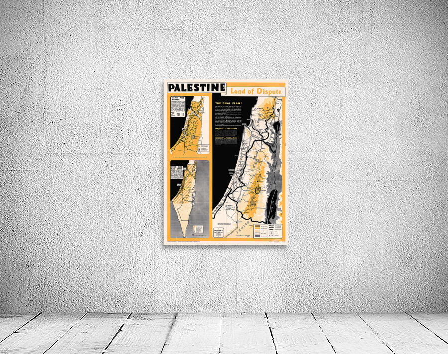 1947 Partition Map of Palestine – Historical Political Boundaries and ...