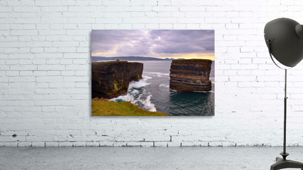MO 172 Dun Briste Downpatrick Head Co.Mayo by Michael Walsh Wall Art