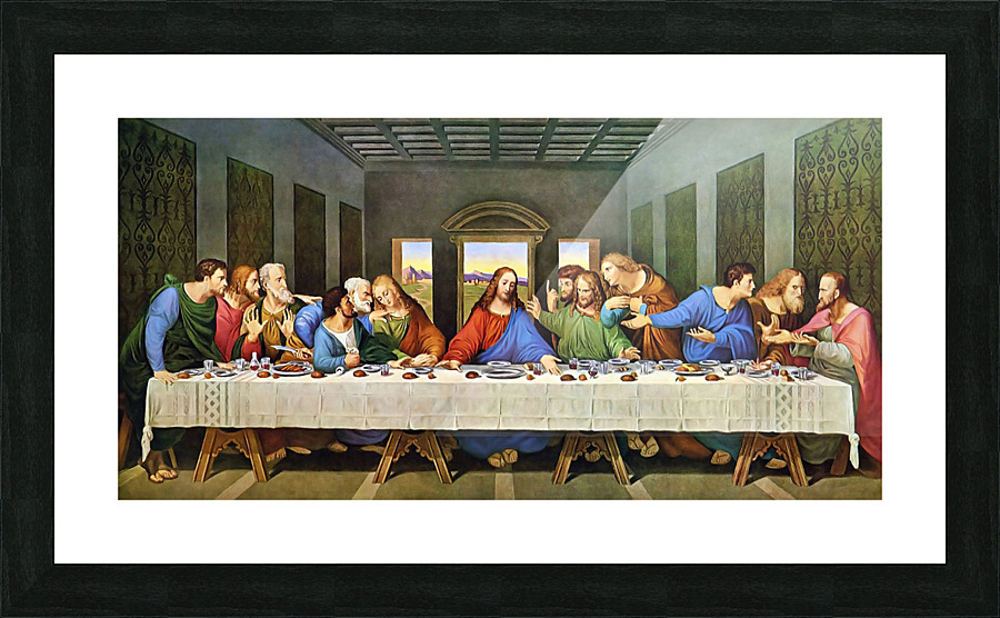 Leonardo da Vinci. The Last Supper HD 300ppi by Stock Photography Wall Art