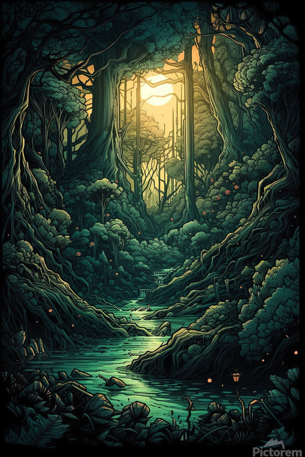 magic forest art