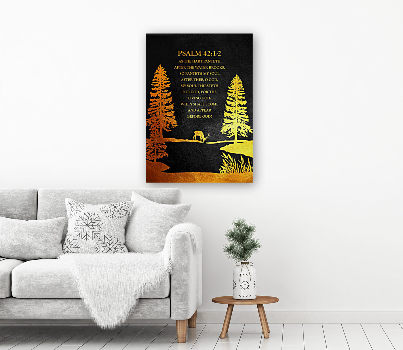 Psalm 42:1-2 Bible Verse Wall Art by ABConcepts Wall Art