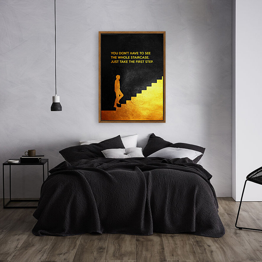 Just Take the First Step Motivational Wall Art by ABConcepts Wall Art