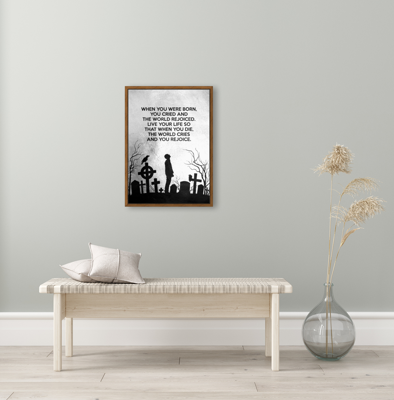 Birth and Death Motivational Wall Art by ABConcepts Wall Art