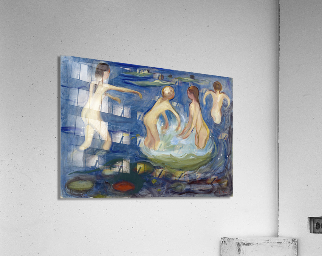 Edvard Munch 1863 1944 Bathing Girls 1897 by TOPARTGALLERY Wall Art