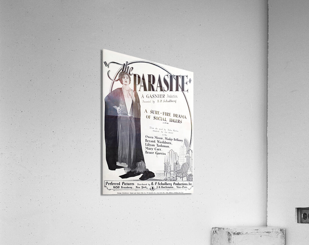 Cinema Poster 1920s The Parasite 1925 1 by TOPARTGALLERY Wall Art
