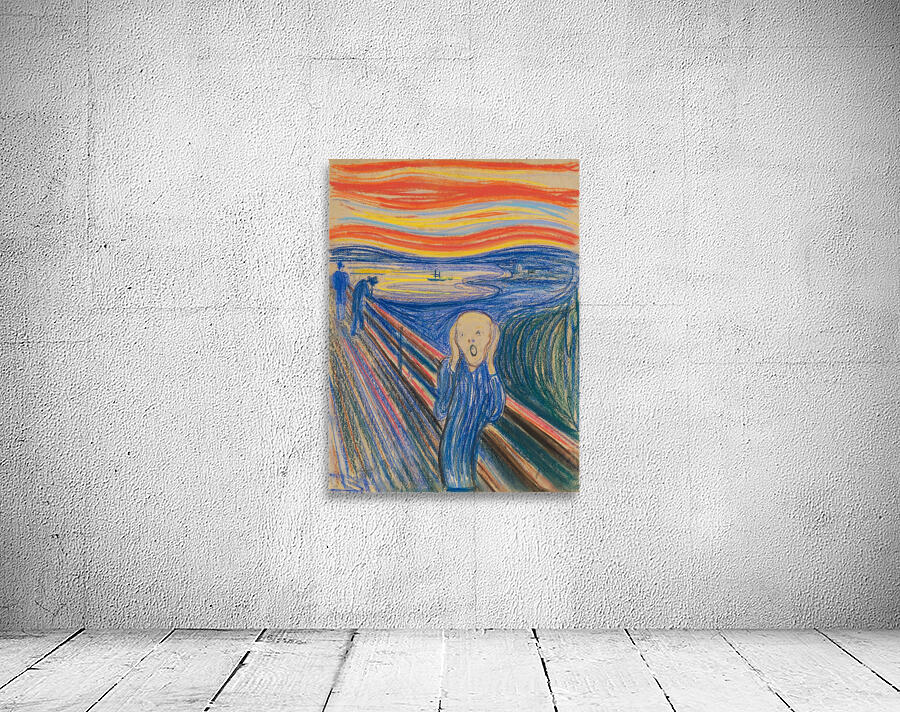 Edvard Munch 1863 1944 The Scream 1895 by TOPARTGALLERY Wall Art