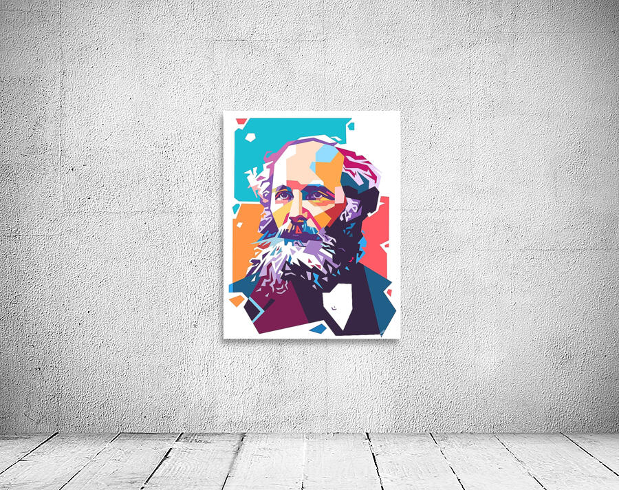 James Clerk Maxwell art by Hantamrata Wall Art