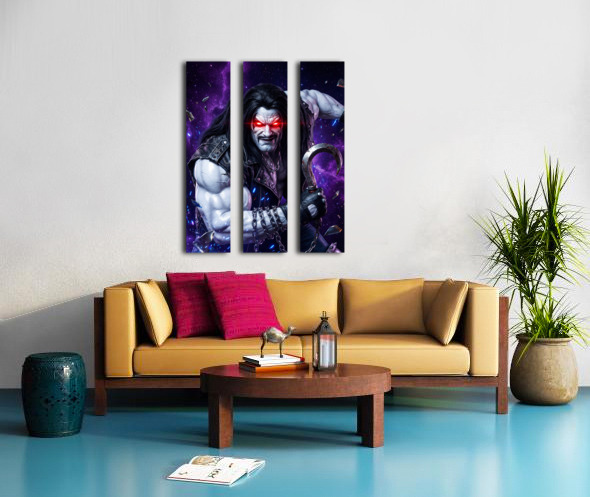 Lobo DC Comics: The Last Czarnian in the Cosmos by Sumer Paintings Wall Art