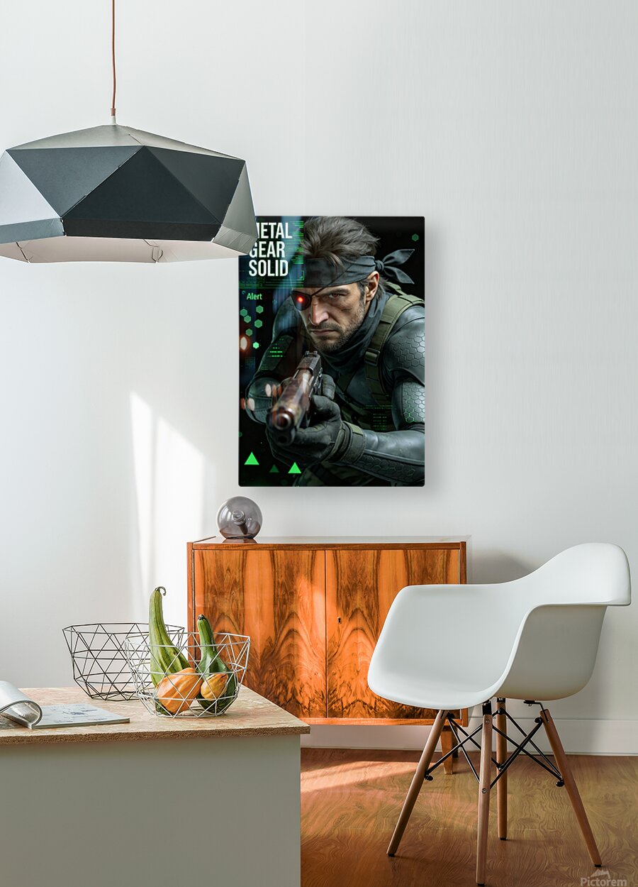 Solid Snake: The Digital Evolution of a Spy by Sumer Paintings Wall Art