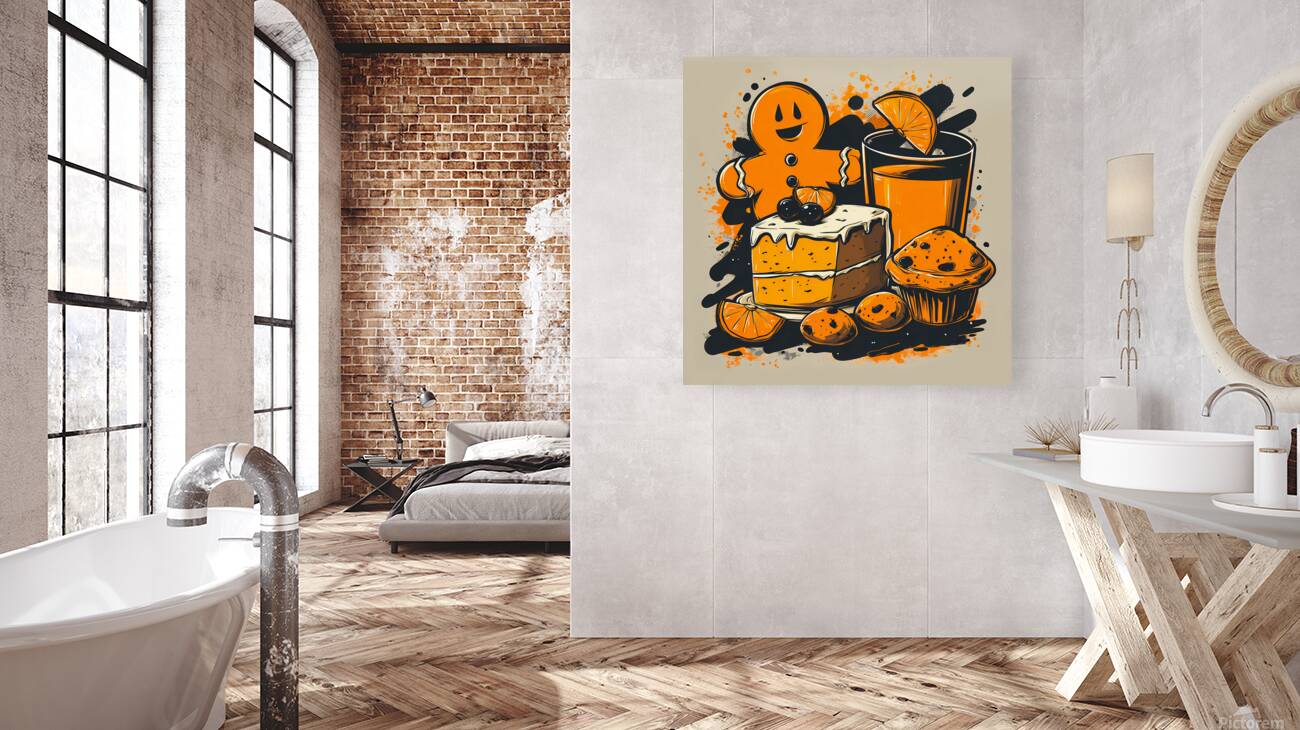 Christmas cake gingerbread cookies man mince pie and a glass by Ariadna ...