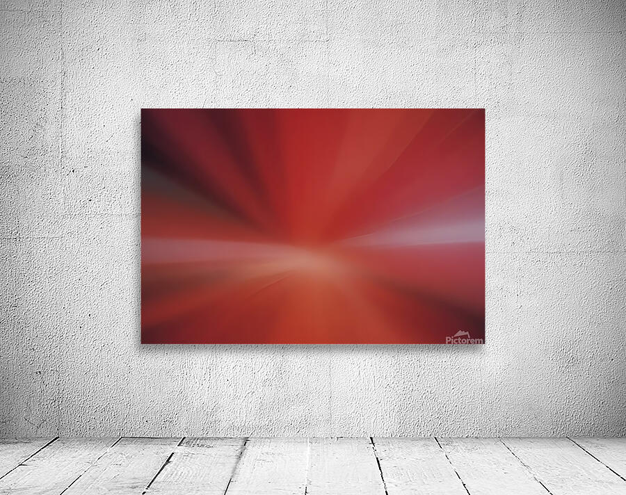 solid red background that encompasses the entire by Raluca Ciobanu Wall Art