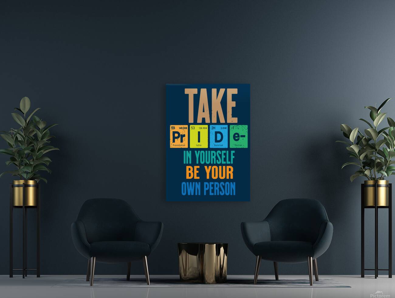 Take pride in yourself. Be your own person by QuotesHolic Wall Art