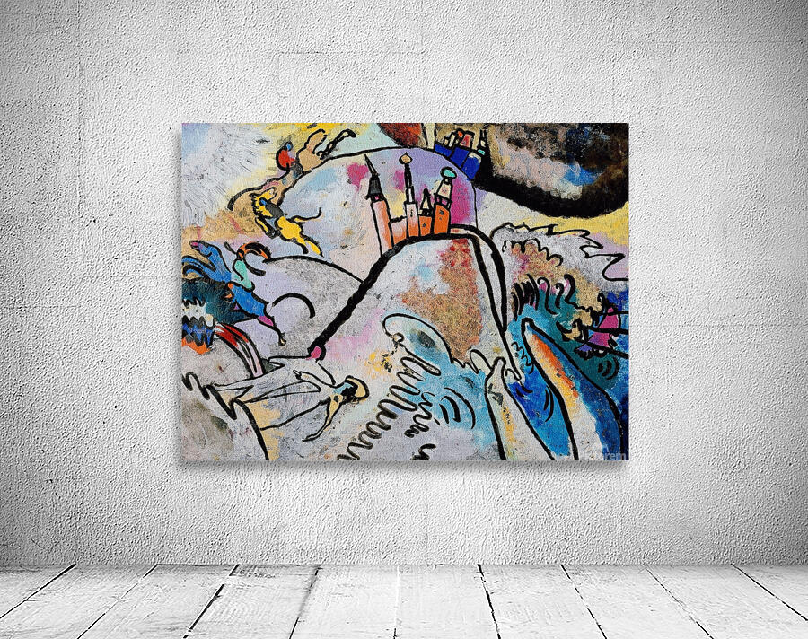 With sun [1911] by Wassily Kandinsky [1866–1944] by MyCozyFineArt Wall Art