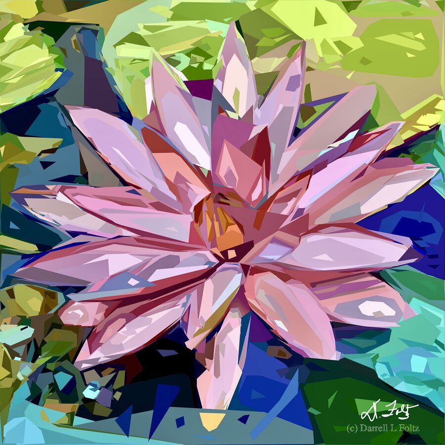 cubism flower