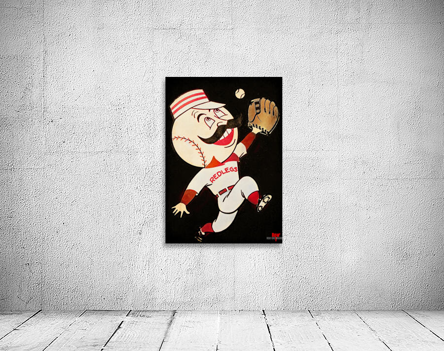 Fifties Mr. Redlegs Mascot Art by Row One Brand Wall Art