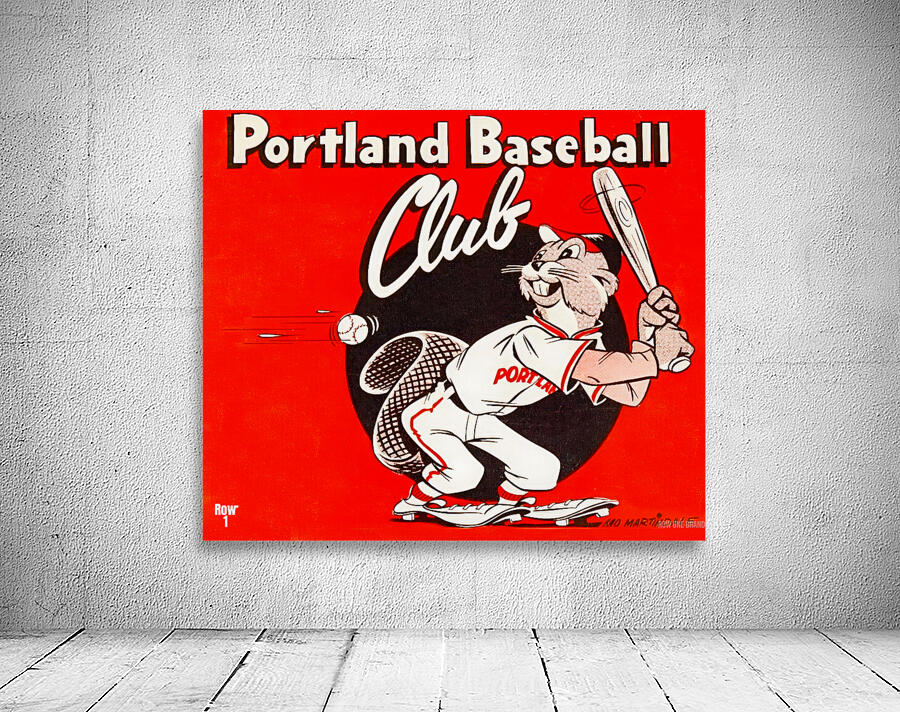 Portland Beavers Baseball Club Art by Mo Martindale by Row One Brand ...