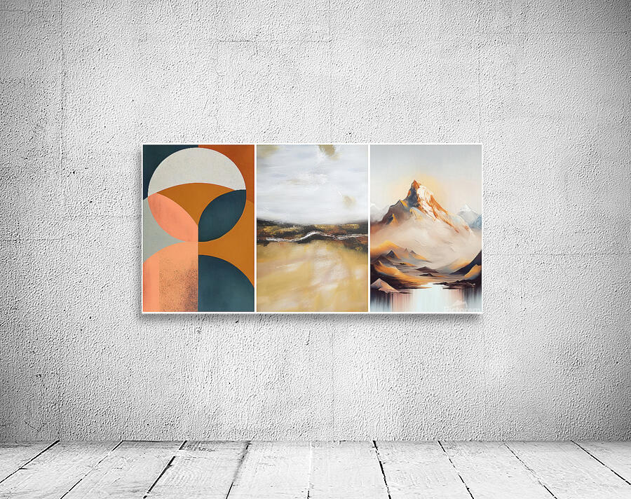 Modern Abstract Impulses: A Trio of Original Expressive Paintings by ...